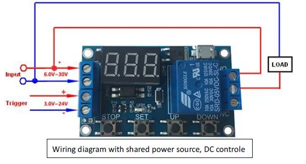 Timer Relay Digital display with Trigger XY-J02 নির্দিষ্ট টাইম অনুযায়ী ...