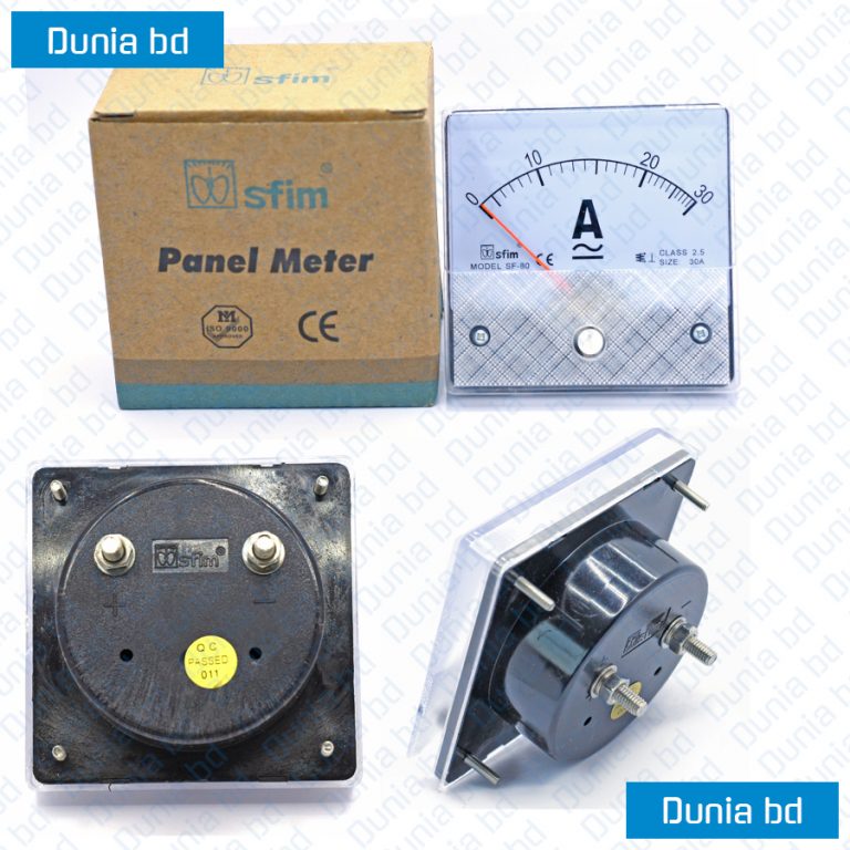 Analogue AC Volt Meter Square Panel Meter 80x80mm sfim SF-80 - Dunia.com.BD