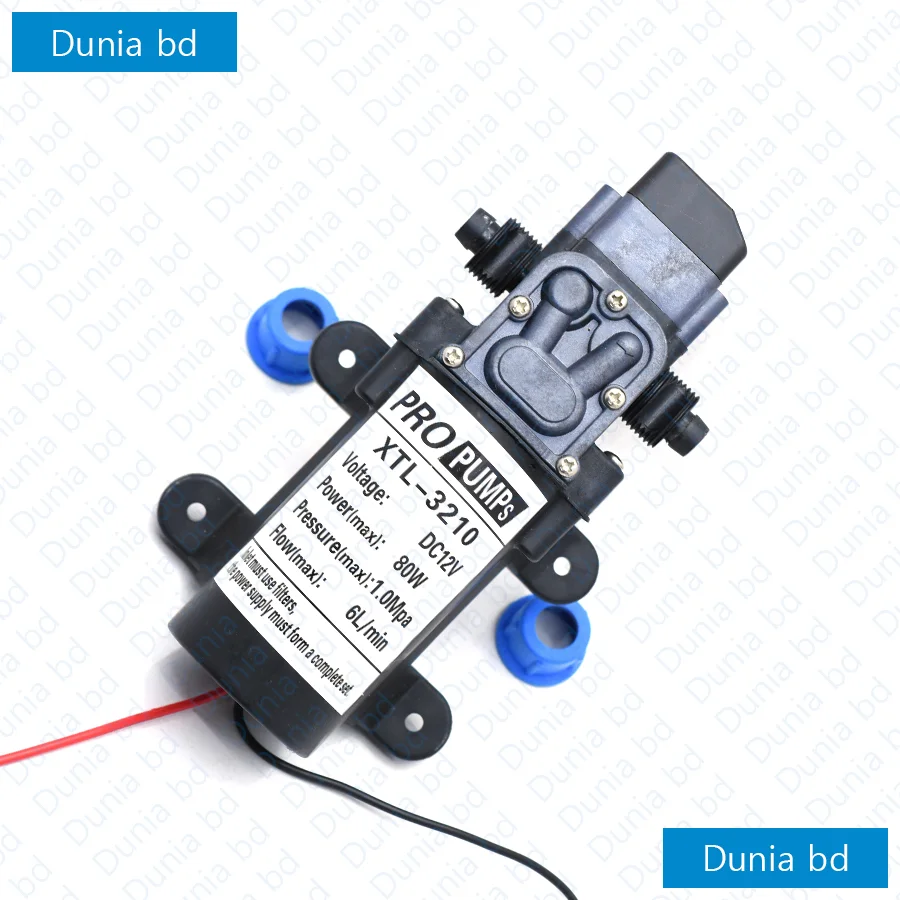 Pro Pump DC 12V 80W 100 Psi 6L/min 1.0Mpa High Pressure Water Pump for ...