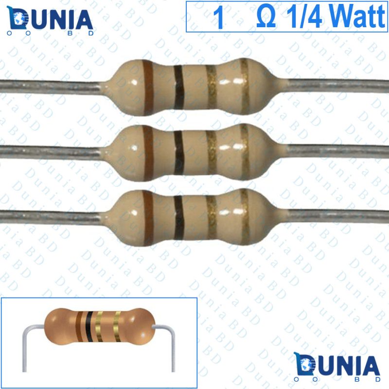 2.2 ohm 1/4 watt Quarter watt Resistor ±5% 2Ω 2 ohms Carbon Film ...