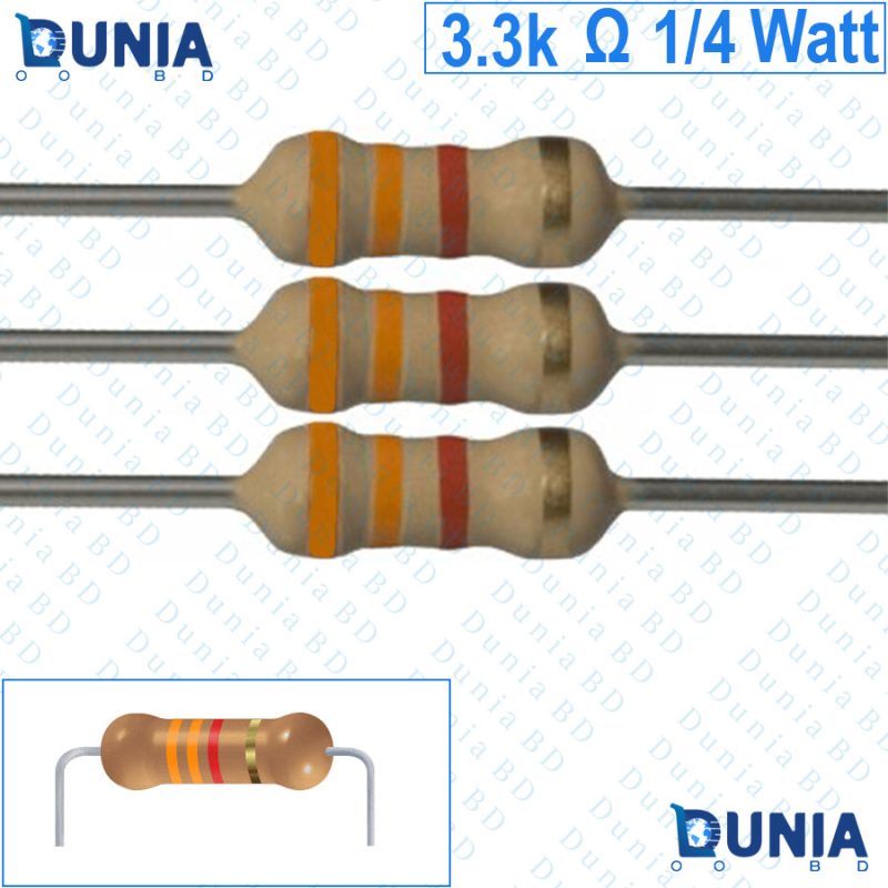 2.2k ohm 1/4 watt quarter watt Resistor ±5% 2.2kΩ 2.2 Kohms 2200 ohms ...