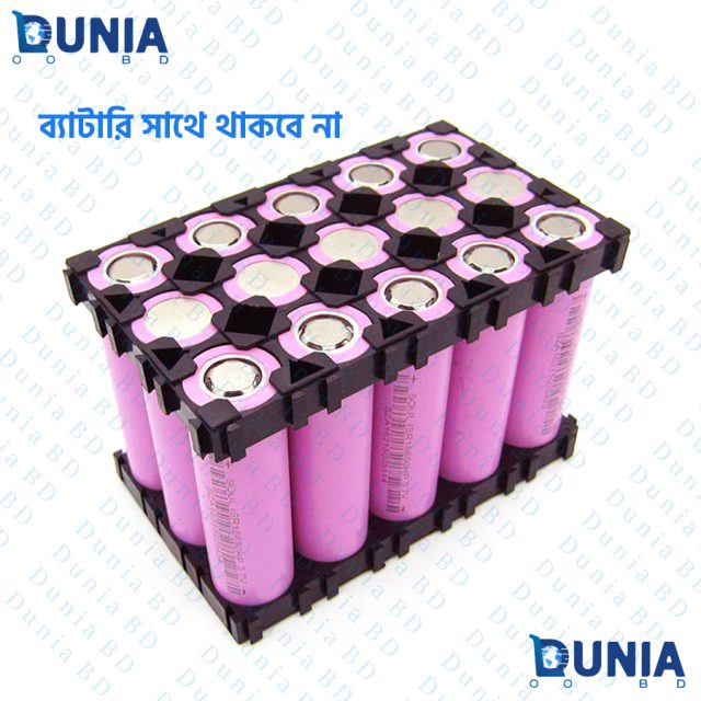 3 Cells 18650 Battery Combination Bracket Pack Holder Li-ion Cell ...