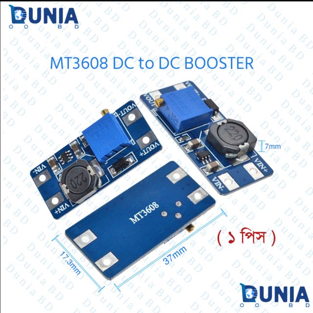 MT3608 DC to DC Step Up Boost Adjustable Voltage Power Supply Converter ...