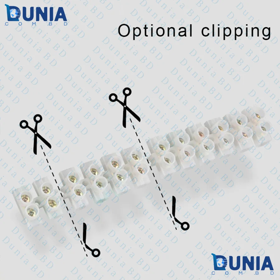 Plastic Wire Connector Terminal Barrier Strip Block Screw Block ...