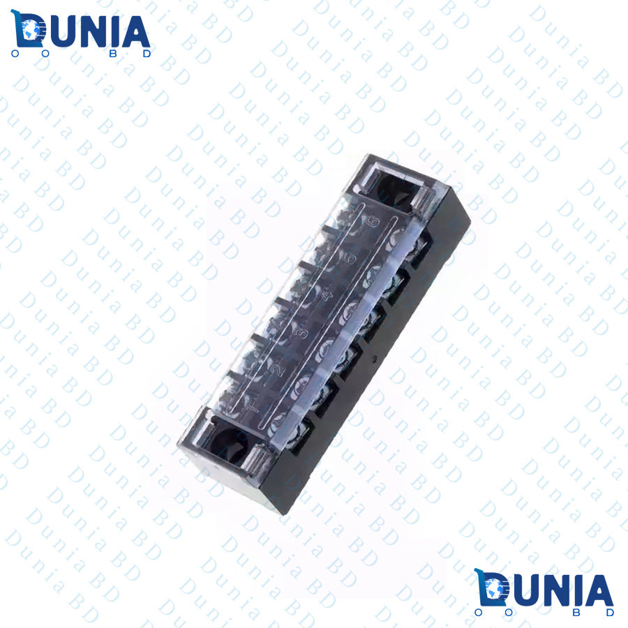 Terminal Block Dual Row Bus Bar 600V 25A Power Distribution TB-2506 ...