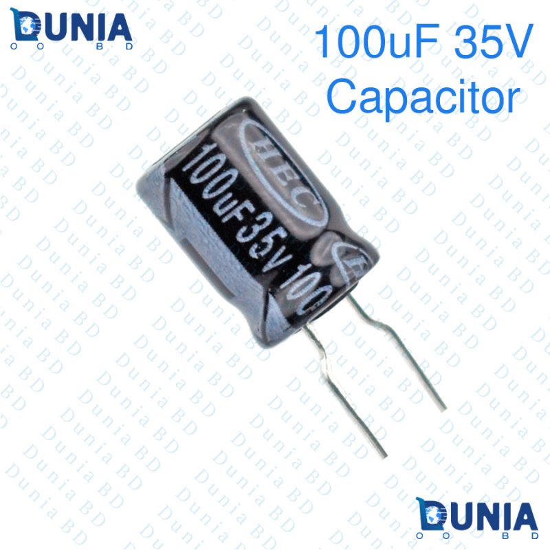 100uF 35V Capacitor Radial Electrolytic capacitor Polarized Aluminium body for Amplifier ...