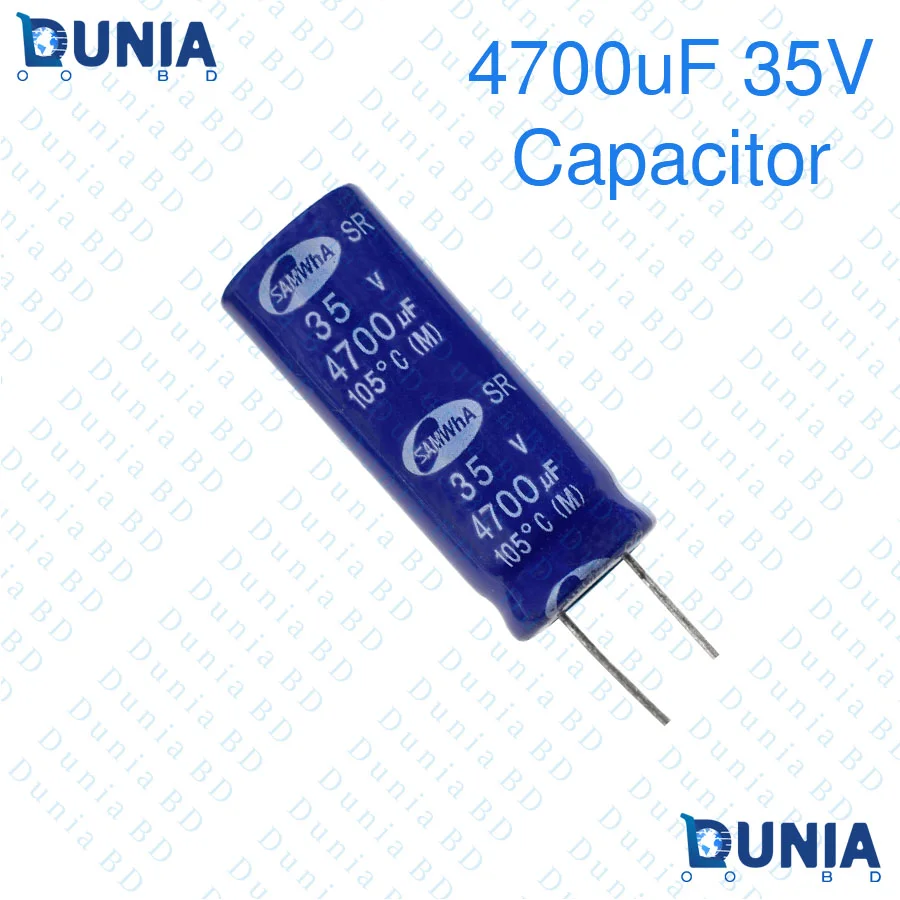 4700uF 35V Capacitor Radial Electrolytic capacitor Polarized Aluminium ...