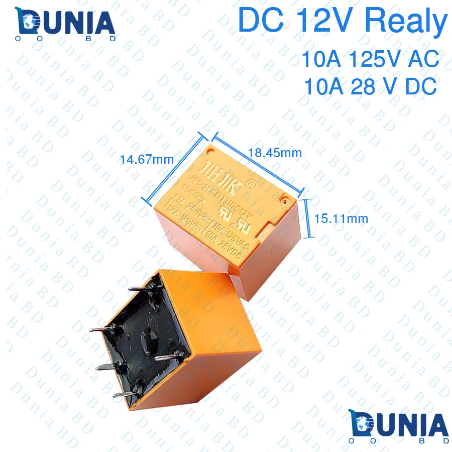JIHJIK DC 12 Volt Relay Price In Bangladesh Dunia.com.BD