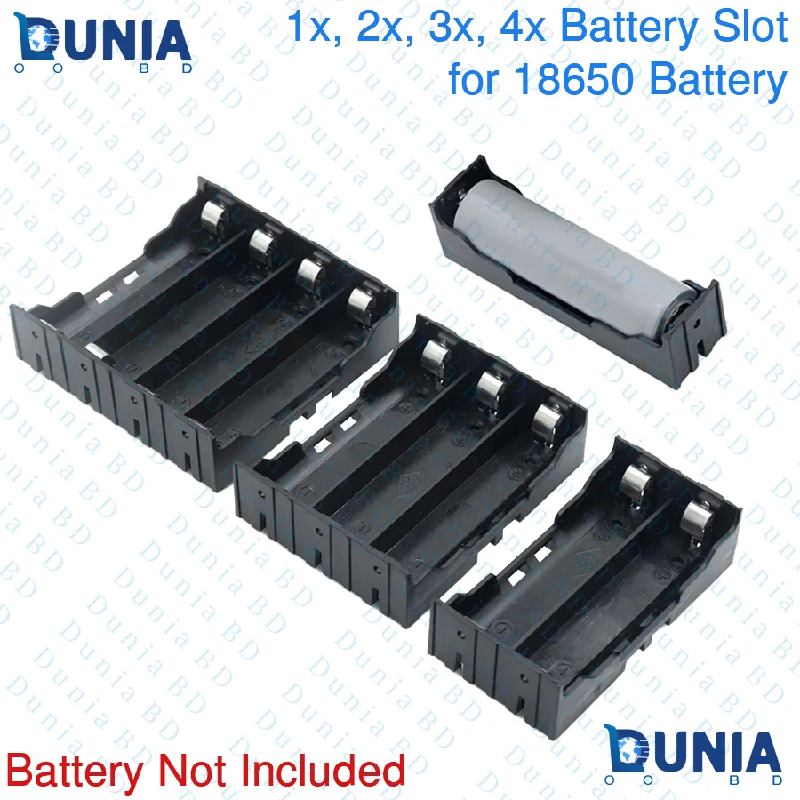PCB Mounting type 18650 Battery Holder (Individual Cells with Series ...
