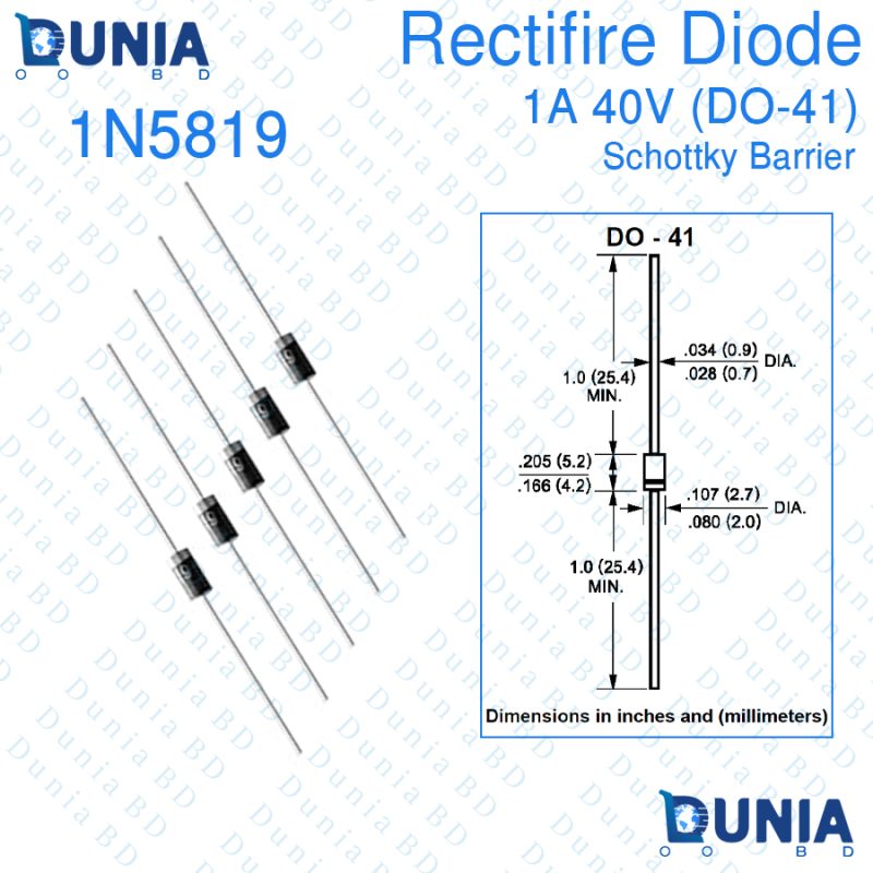 1N5819 Rectifier Diode Price In Bangladesh Dunia.com.BD