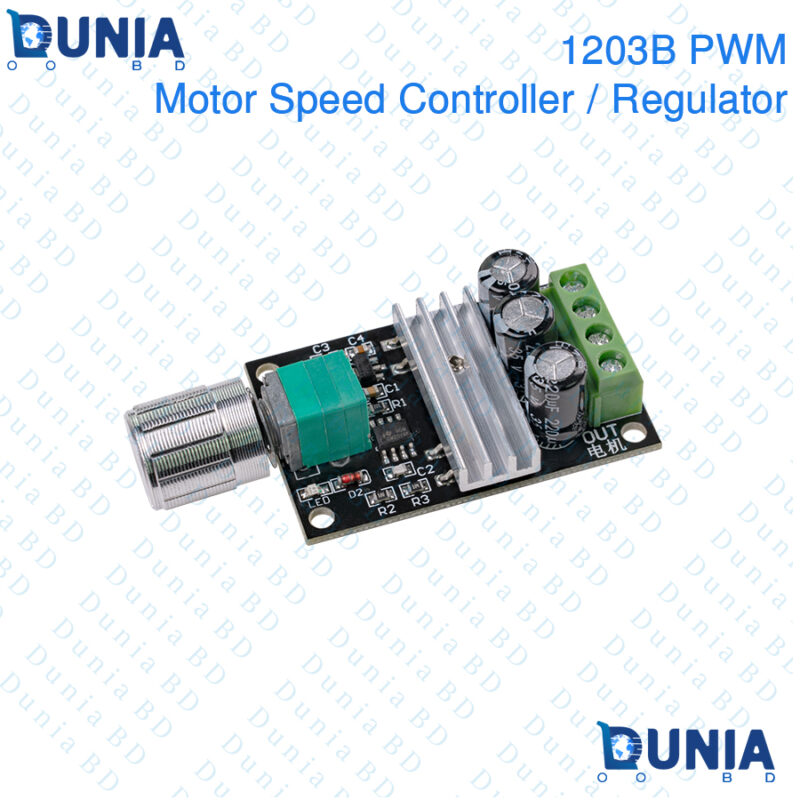 1203B PWM 6V 12V 24V 28V 3A DC Motor Speed Controller Regulator - Dunia.com.BD