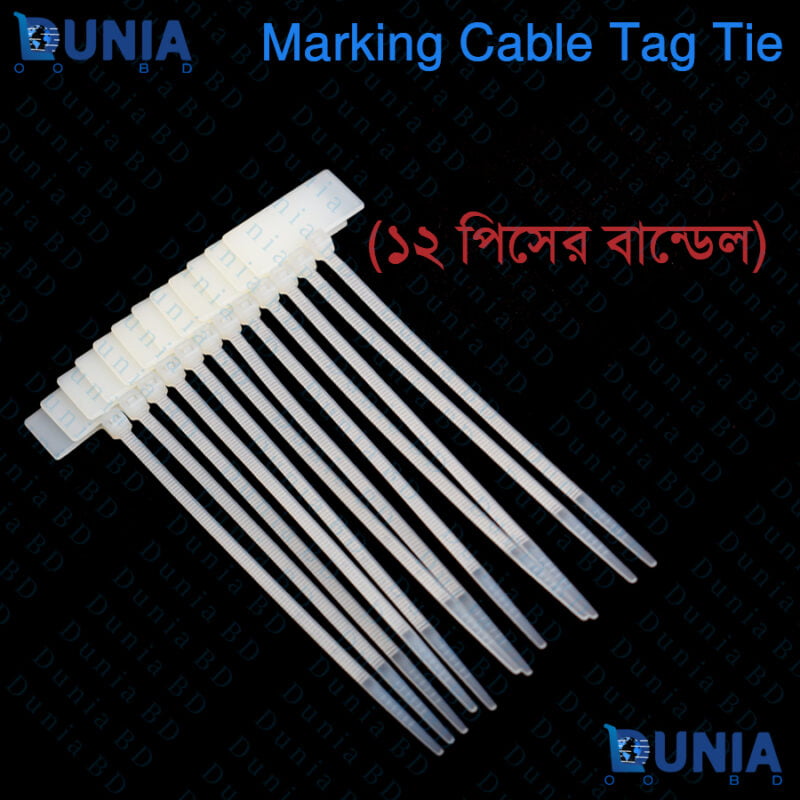 Marking Nylon Cable Label Zip Tag Tie White 4inch Tagging Fastener for ...