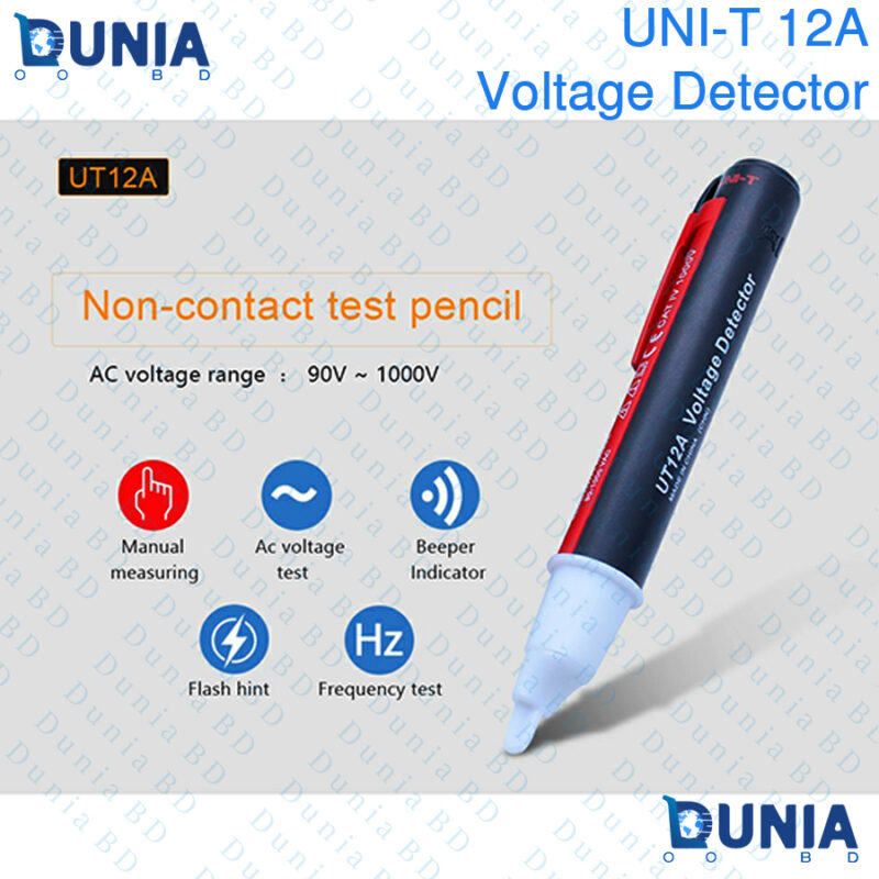 UNI-T UT12A Handheld Voltage Pen Tester Non-contact AC Voltage ...