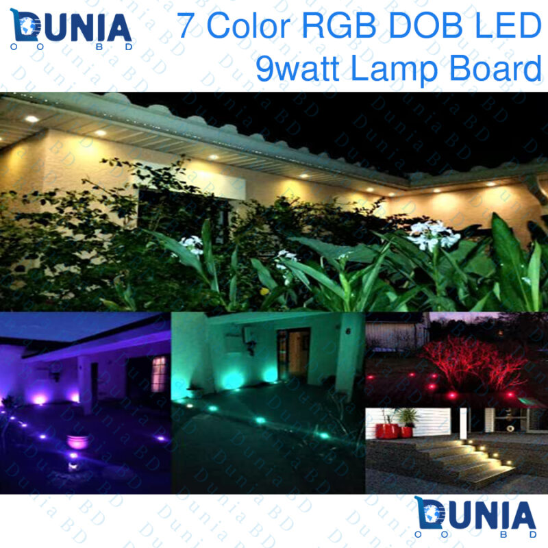 9 Watt RGB Multi Color DOB Driver on Board 7 in 1 Automatic or Manual ...