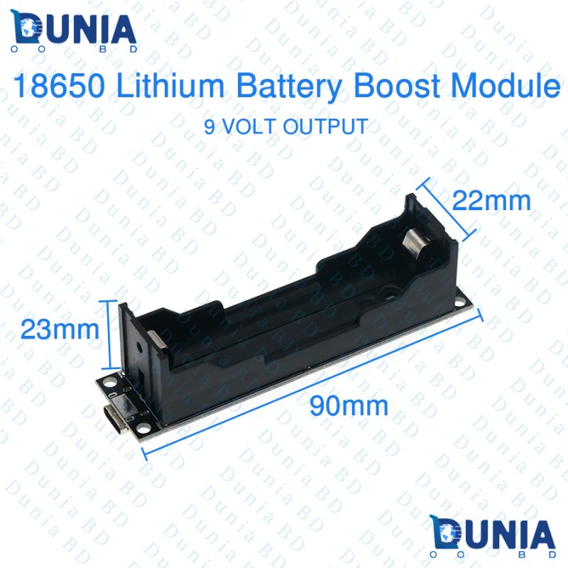 9V 1A 18650 lithium battery boost up UPS module Type-C simultaneously ...