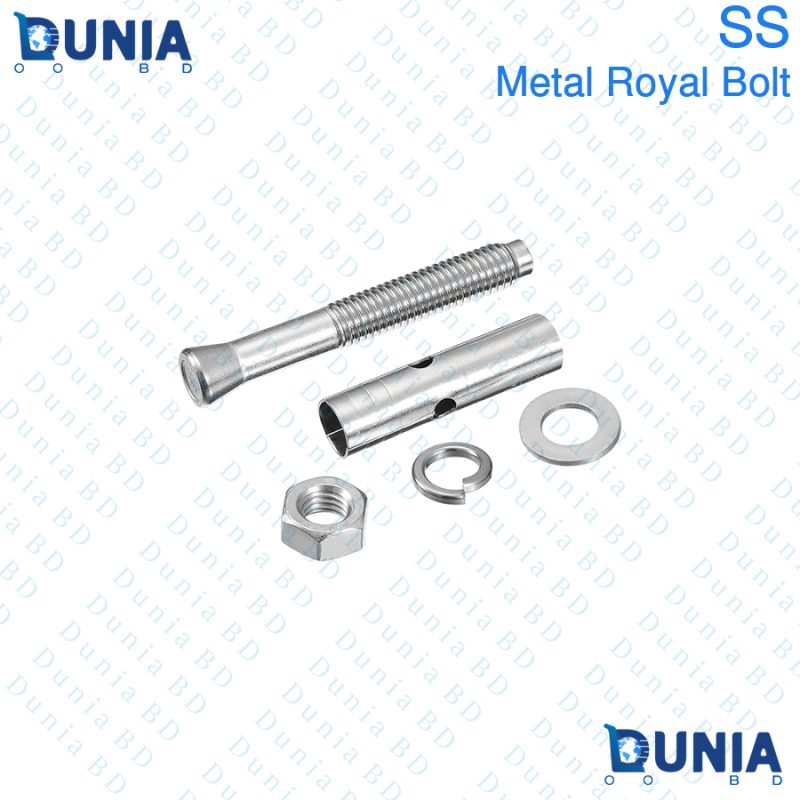 SS Royal Bolt Silver Expansion Bolts Good for Concrete Dry Brick Block ...