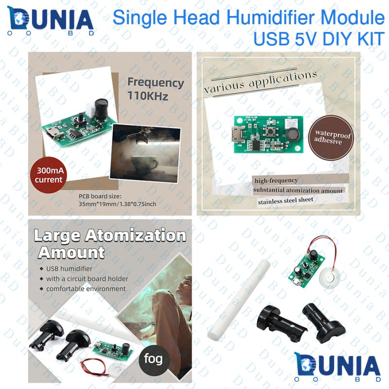 USB Humidifier Spray Module 5V Circuit Board Atomization Atomizer DIY ...