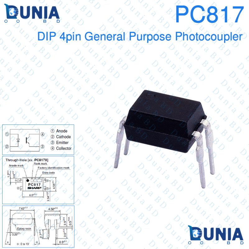 EL4N35 4N35 6Pin Optocoupler Phototransistor IC - Dunia.com.BD