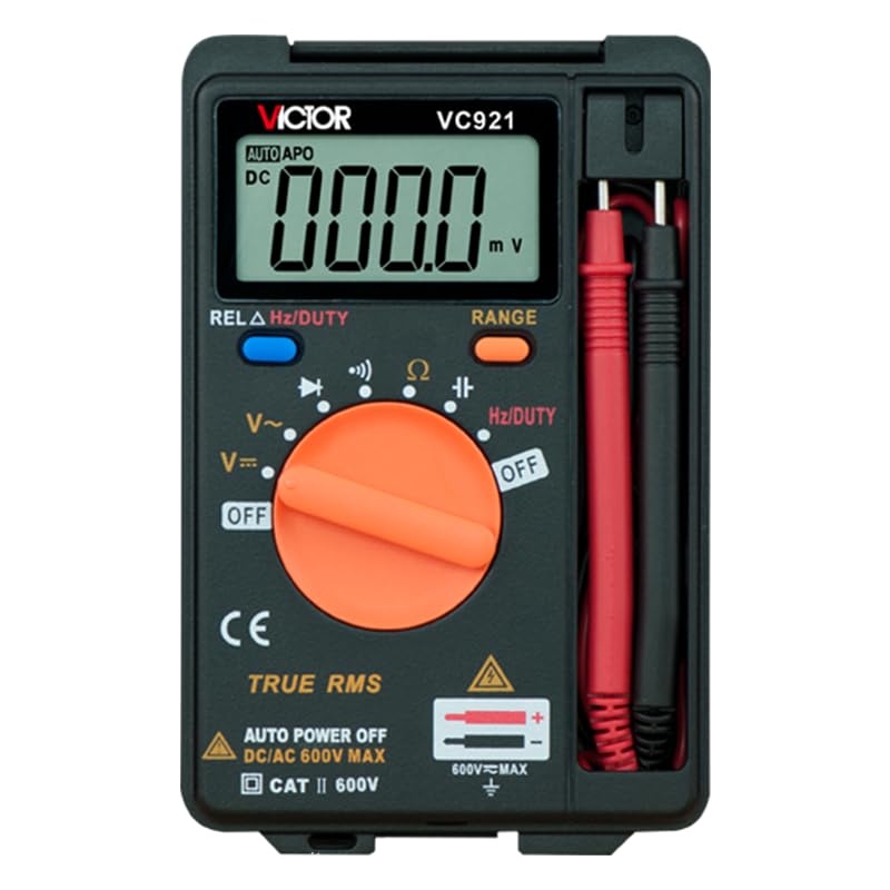 VICTOR VC921 4000 Counsts Mini Palm Digital Multimeter Voltage ...