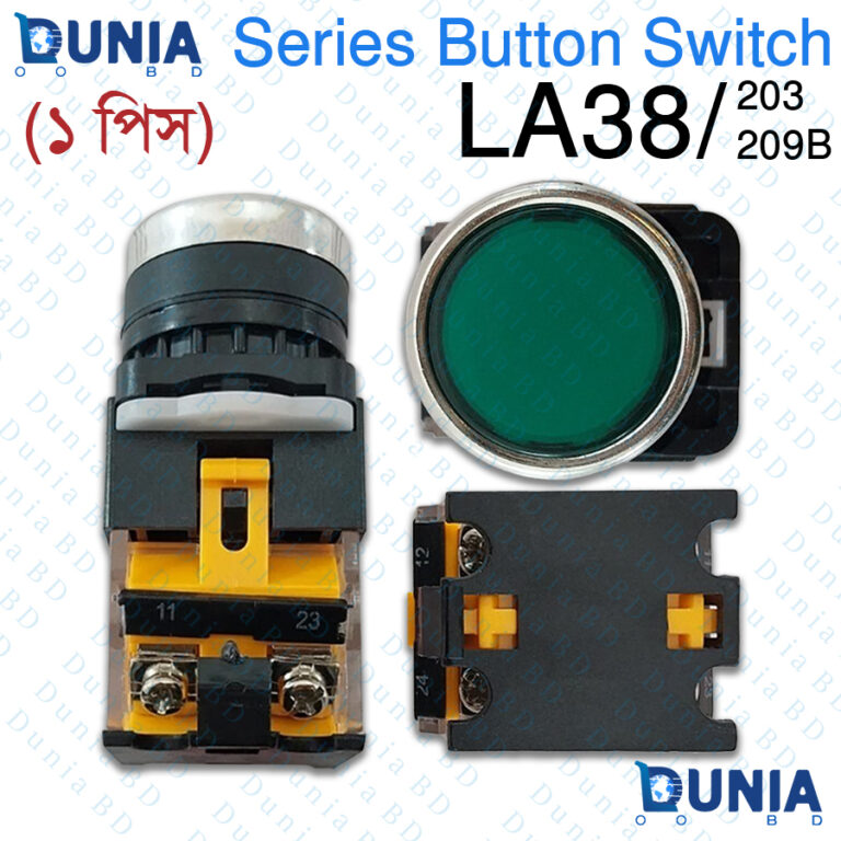 LA38 Series Push Button Switch 22mm 203 209B Green Industrial Series ...